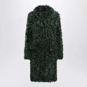 Prada Shearling Coat - Green