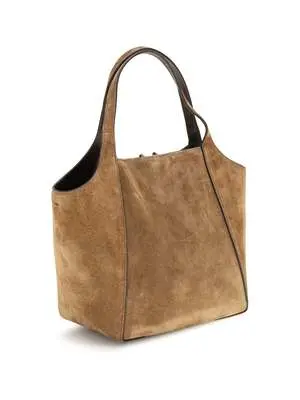 Brunello Cucinelli Small Sartorial Suede Bucket Bag - Cream