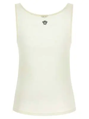 Versace La Medusa Embroidery Top