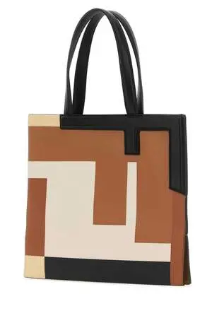 Fendi Leather Medium Flip Shopping Bag