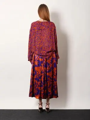 Dries Van Noten Camiel Printed Cotton Shirt - Orange