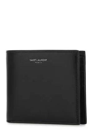 Saint Laurent Leather Wallet - Black