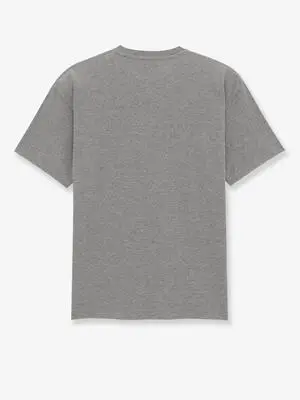 Saint Laurent Recycled Material T-shirt With Cassandre Embroidery - Multicolor