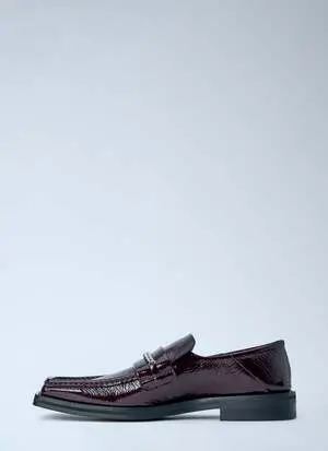 Martine Rose Fold Back Square Toe Loafers