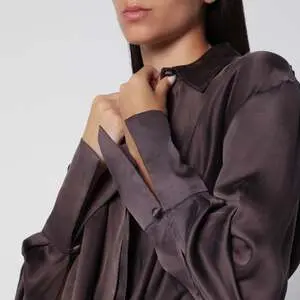 Andamane Satin Shirt - Red