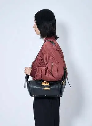 Chloé Paddington Grained Shoulder Bag - Black