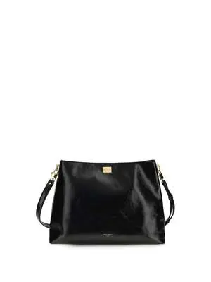 Dolce & Gabbana Vittoria Leather Shoulder Bag - Black