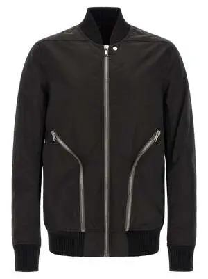 Rick Owens Heizer Flight' Bomber Jacket - Black