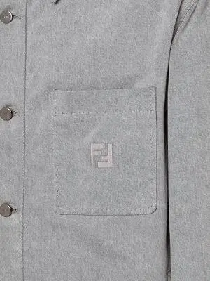 Fendi Jacket Denim Stone Bleached - Gray