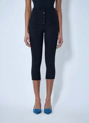Jacquemus High-waisted Buttoned Cycling Pants