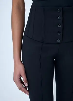 Jacquemus High-waisted Buttoned Cycling Pants