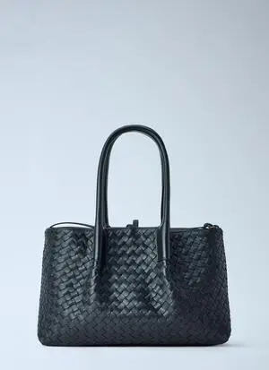 Bottega Veneta Intrecciato Woven Leather Tote