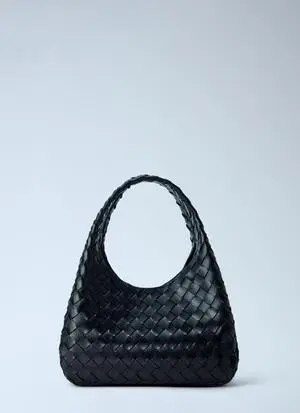 Bottega Veneta Campana Small Shoulder Bag - Black
