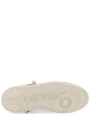 Off-White Bovine Leather Court Sneakers - Pink