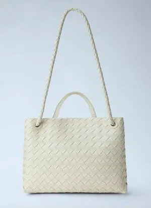 Bottega Veneta Andiamo Handbag - Cream