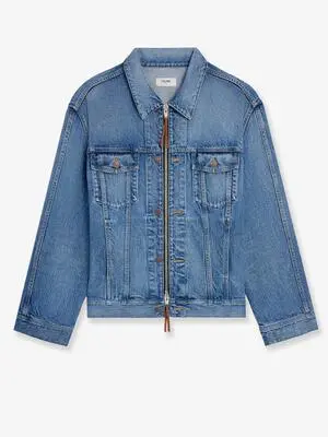 Celine Blue Denim Jacket - Multicolor