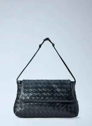 Bottega Veneta Giorno Handbag - Black