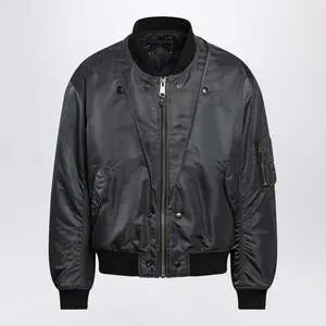 MAISON MARGIELA Dark Grey Reversible Bomber In Nylon
