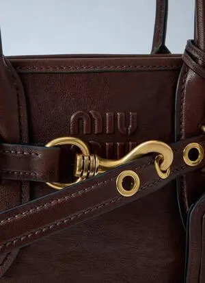 Miu Miu Adventure Nappa Leather Bag