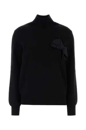 FERRAGAMO Wool Blend Sweater - Black