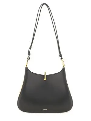 Rabanne Medium Leather Ring Bag - Black