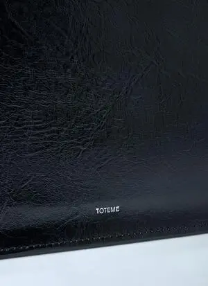 TOTEME Threefold Naplack Clutch Bag - Black