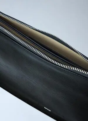 TOTEME Threefold Naplack Clutch Bag - Black