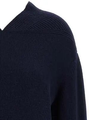 Victoria Beckham V-neck Yoke Detail Cashmere Blend Sweater