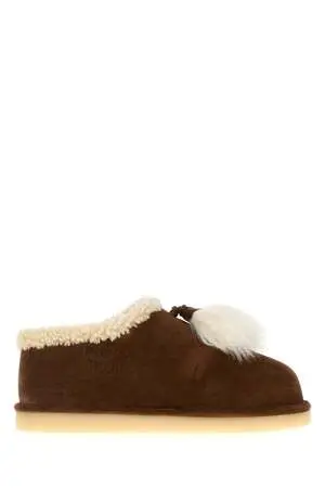 Miu Miu Suede Ankle Boots - Brown