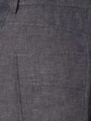 Fendi Relaxed Linen, Cotton And Silk Jeans - Multicolor