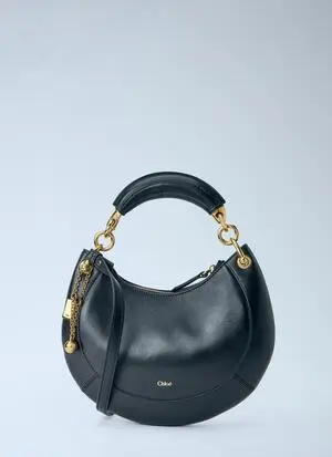 Chloé Banana Nappa Zipped Shoulder Bag - Black