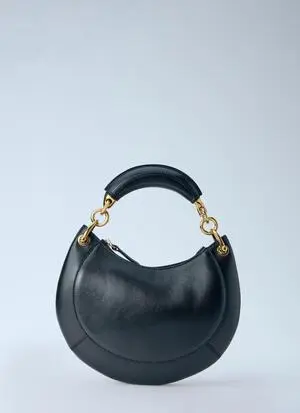 Chloé Banana Nappa Zipped Shoulder Bag - Black