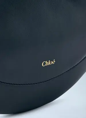 Chloé Banana Nappa Zipped Shoulder Bag - Black