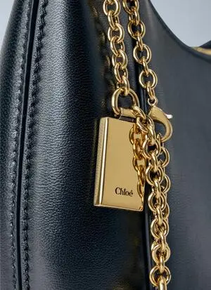 Chloé Banana Nappa Zipped Shoulder Bag - Black