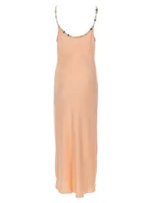Rabanne Abito Midi In Raso
