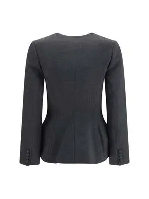 SELF-PORTRAIT Wool Peplum Blazer