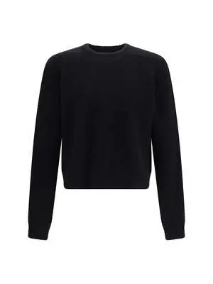 Rick Owens Round Neck Sweater - Black