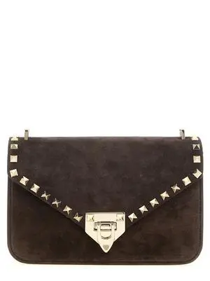 Valentino Garavani Rockstud' Small Shoulder Bag - Brown