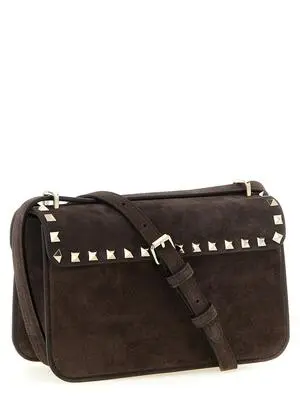 Valentino Garavani Rockstud' Small Shoulder Bag - Brown