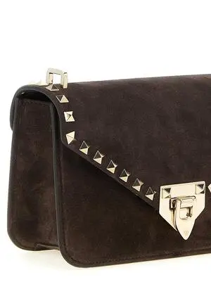 Valentino Garavani Rockstud' Small Shoulder Bag - Brown