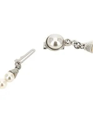 Alessandra Rich Glass Pearl Necklace