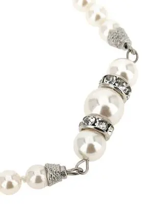 Alessandra Rich Glass Pearl Necklace