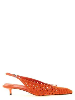 Jacquemus Les Slingbacks Cubisto B' Slingback - Orange