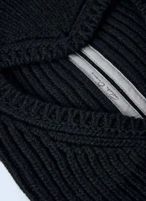Rick Owens Ribbed Knit Balaclava