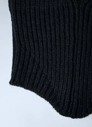 Rick Owens Ribbed Knit Balaclava