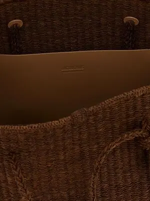 Jacquemus Le Grand Turismo Raphia' Shopping Bag - Brown