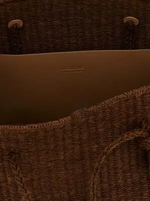 Jacquemus Le Grand Turismo Raphia Shopping Bag - Brown