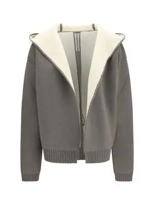 Rick Owens Hoodie Robe Sweater - Gray