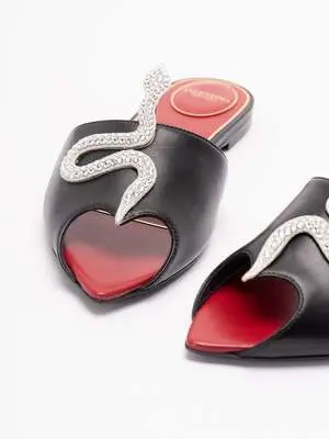 Valentino Garavani Vg Coeur Vipère` Slides - Multicolor