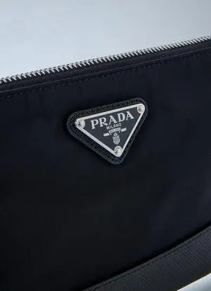 Prada Compact Crossbody Bag - Black